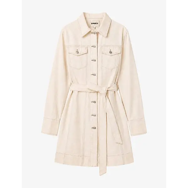 OMNES Vera Cotton Denim Mini Dress