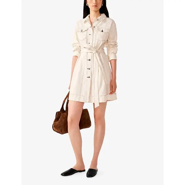 OMNES Vera Cotton Denim Mini Dress