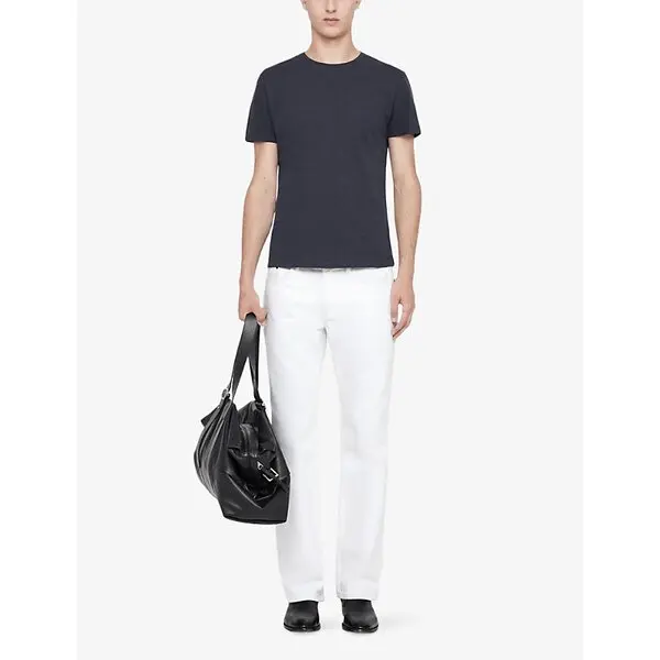ALLSAINTS Cody Crewneck Slim-fit Cotton T-shirt - Dusted Lilac