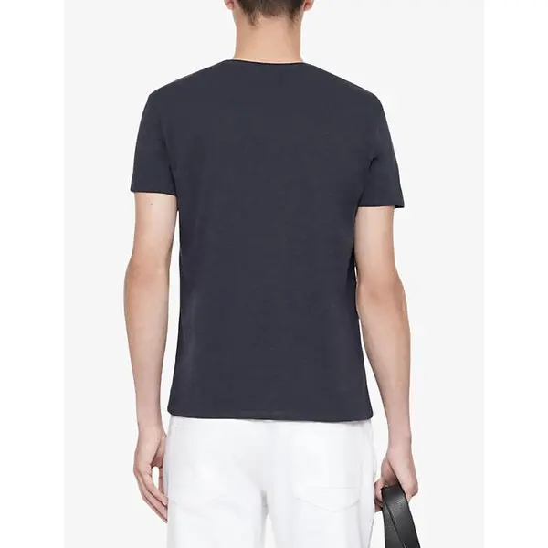 ALLSAINTS Cody Crewneck Slim-fit Cotton T-shirt - Dusted Lilac