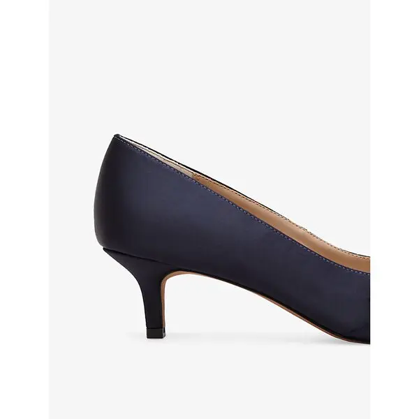 PHASE EIGHT Knot-front Heeled Satin Pumps