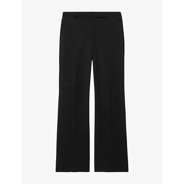 ALLSAINTS Solace Low-rise Stretch Wool-blend Trousers - Black