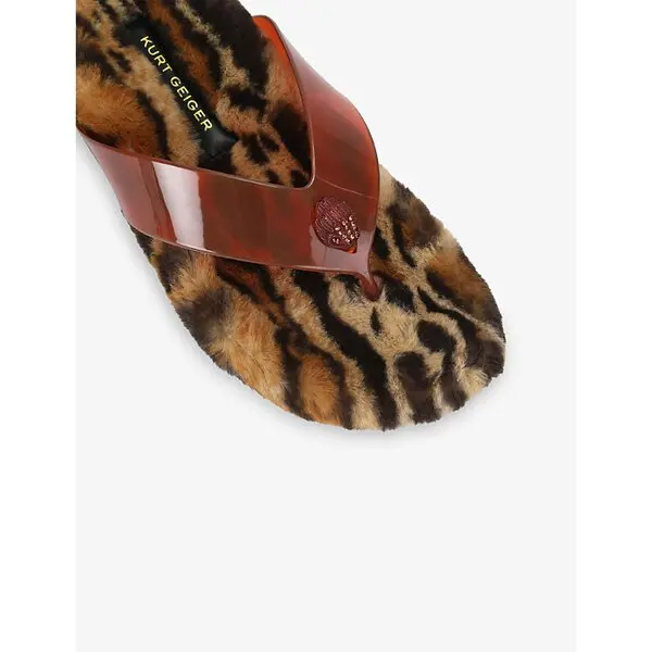 Kurt Geiger Eagle Woven Flip-flops