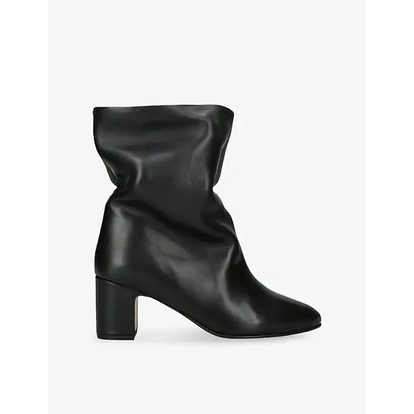 ANONYMOUS COPENHAGEN Lully 55 Leather Heeled Ankle Boots - Black