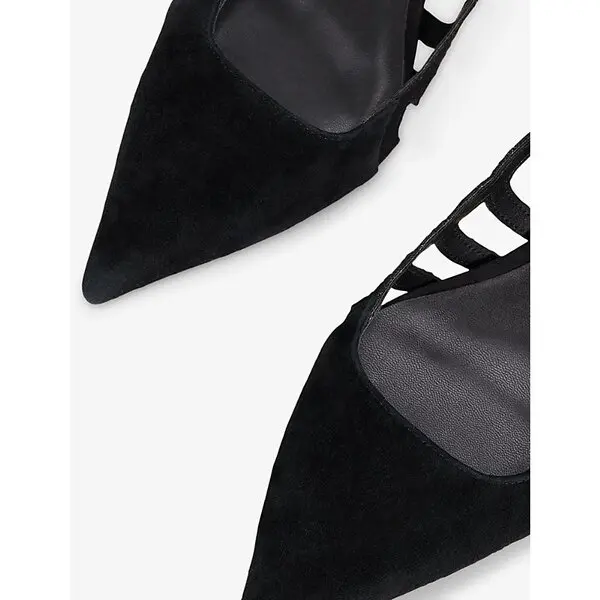 PHASE EIGHT Cut-out Heeled Suede Court Shoes