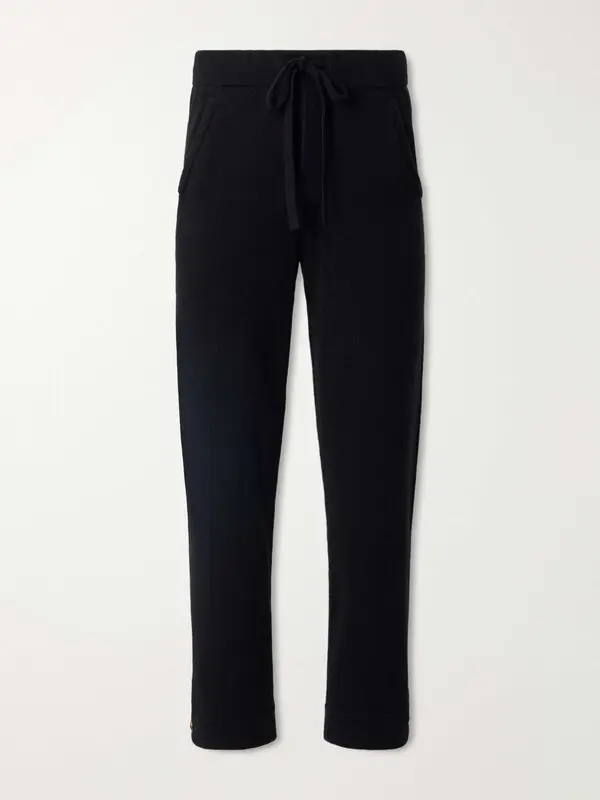 GOD'S TRUE CASHMERE Straight-leg Cashmere Drawstring Trousers