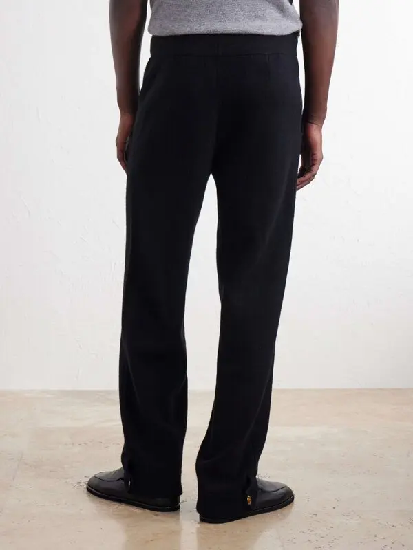 GOD'S TRUE CASHMERE Straight-leg Cashmere Drawstring Trousers
