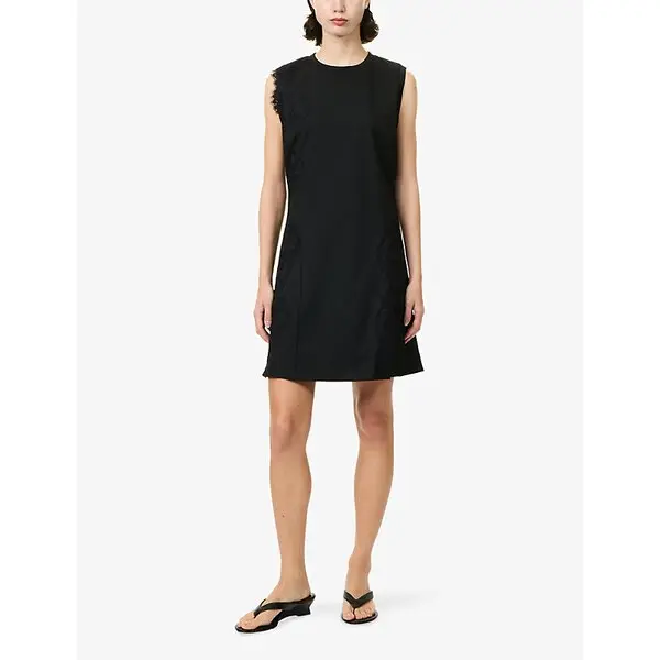SAMSOE SAMSOE Sarhino Lace-trim Woven Mini Dress