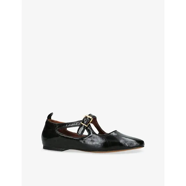 ANONYMOUS COPENHAGEN Praise Leather Ballet Flats - Black
