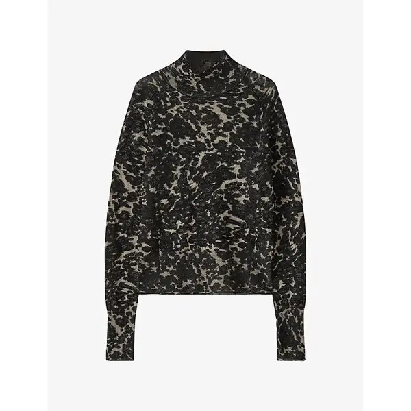 JOSEPH Yasmin Cashair Jacquard Cashmere Jumper