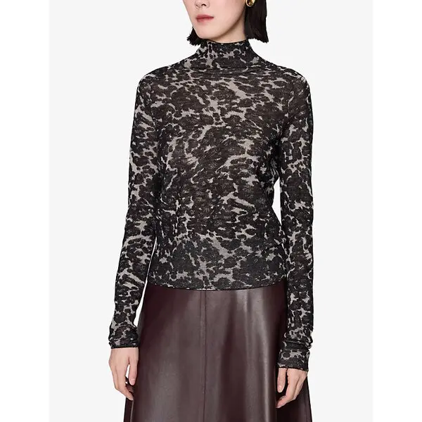 JOSEPH Yasmin Cashair Jacquard Cashmere Jumper