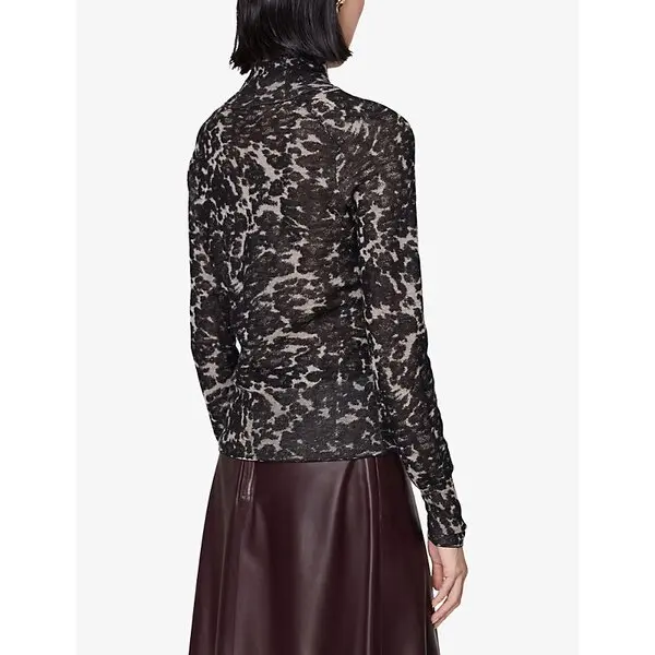 JOSEPH Yasmin Cashair Jacquard Cashmere Jumper