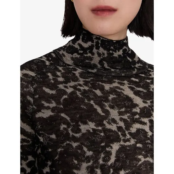 JOSEPH Yasmin Cashair Jacquard Cashmere Jumper