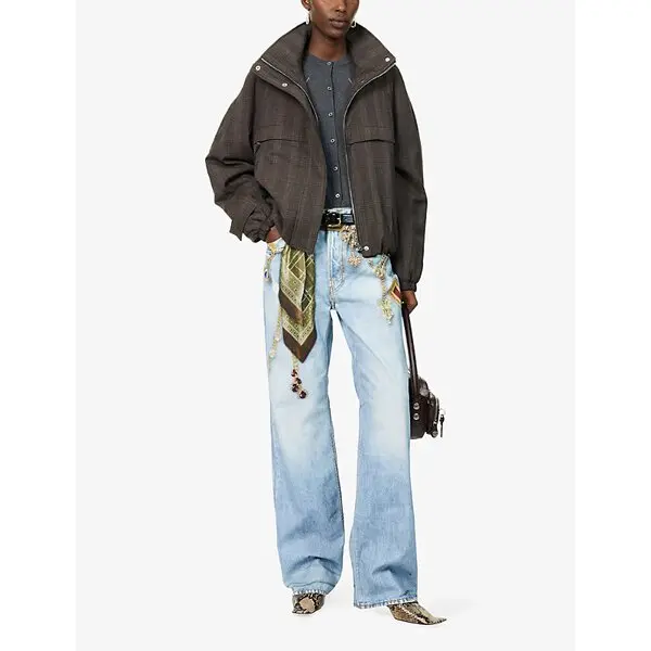 Acne Studios Odilla Checked Wool-blend Jacket