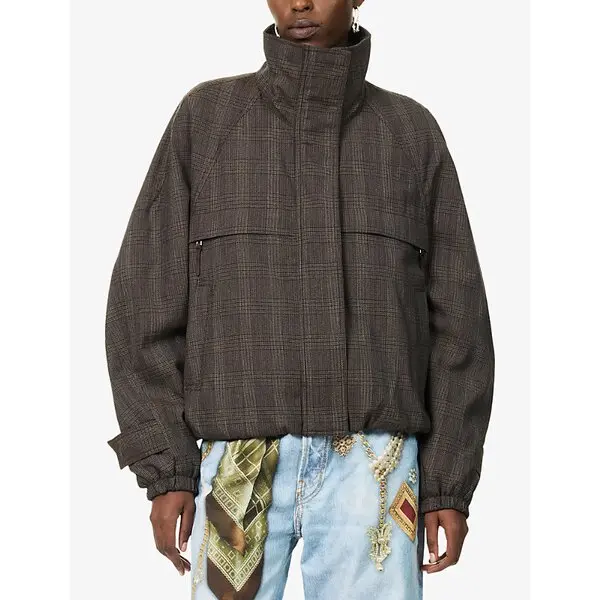 Acne Studios Odilla Checked Wool-blend Jacket