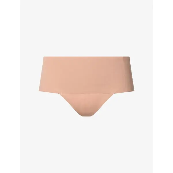 Spanx Supersmooth™ Undie-tectable® Supima Cotton Thong - Toasted Coconut