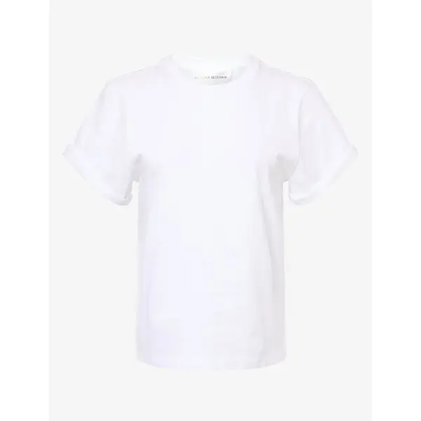 Victoria Beckham Tilly Round-neck Cotton T-shirt - White