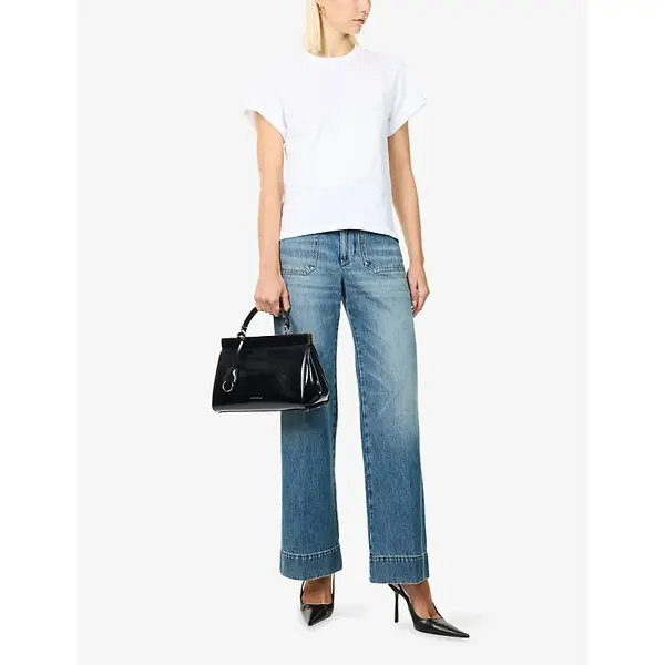 Victoria Beckham Tilly Round-neck Cotton T-shirt - White
