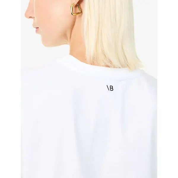 Victoria Beckham Tilly Round-neck Cotton T-shirt - White