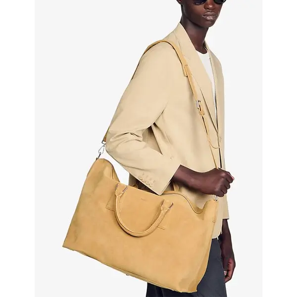 Sandro Suede Weekend Bag