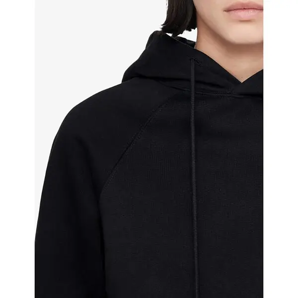 ALLSAINTS Lily Raglan-sleeve Cotton Hoody - Jet Black