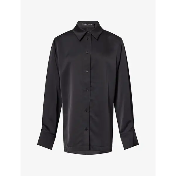 Camilla And Marc Ground Long-sleeve Satin Shirt