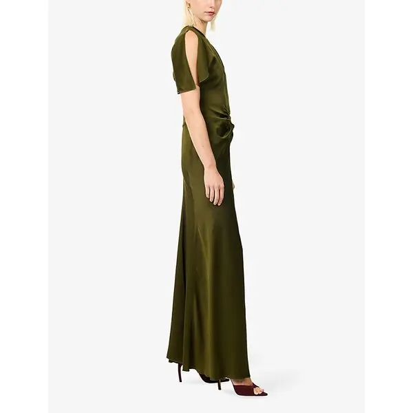 Victoria Beckham Isabella Crepe-back Satin Gown