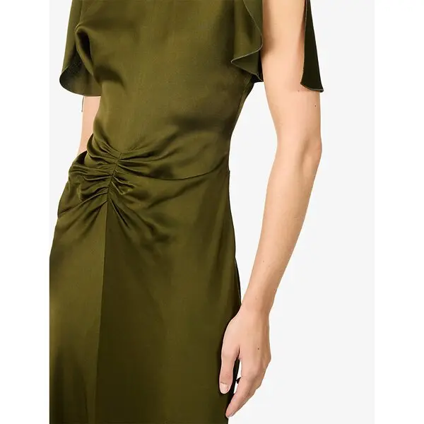 Victoria Beckham Isabella Crepe-back Satin Gown