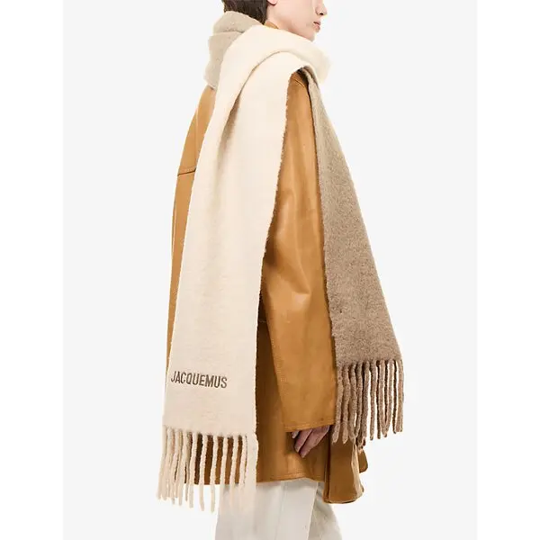 Jacquemus The Moisson Gradient Wool-blend Scarf