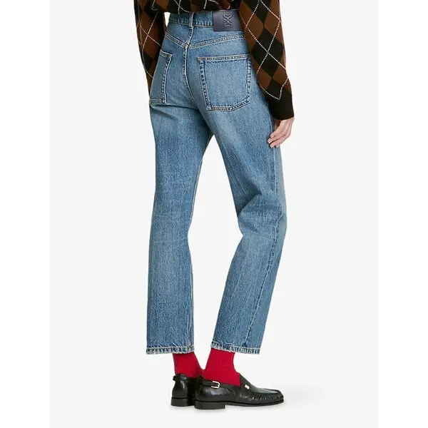 Sandro Five-pocket Straight-leg Jeans