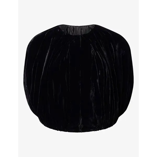 Rick Owens Bubble Cropped Velvet Jacket