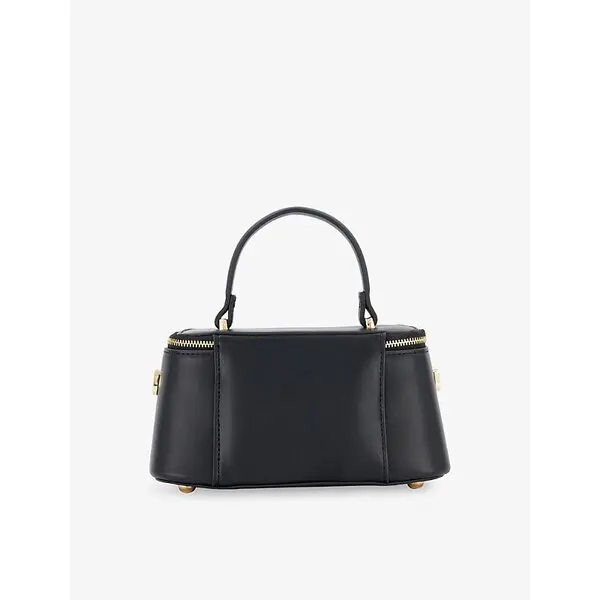DUNE Successful Mini Leather Top-handle Bag - Black Leather
