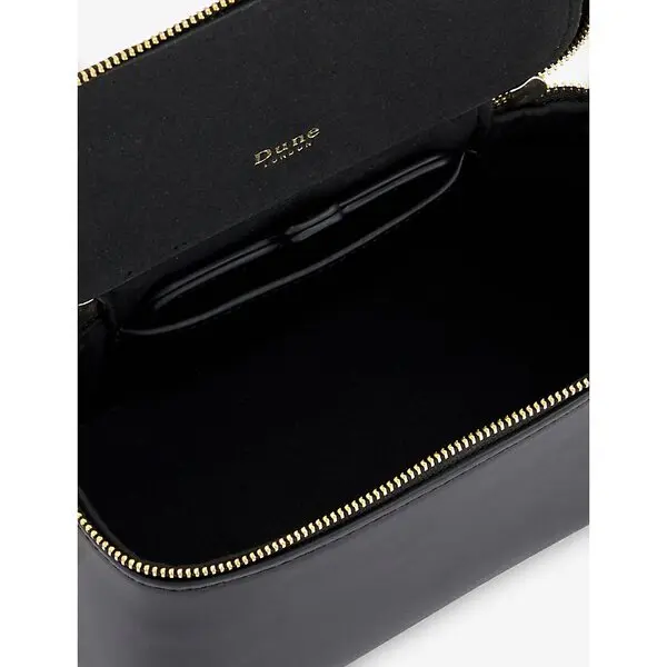 DUNE Successful Mini Leather Top-handle Bag - Black Leather