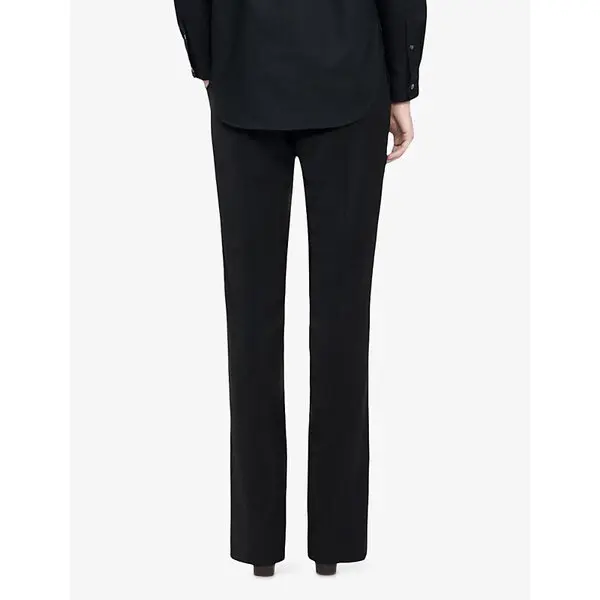 ALLSAINTS Roxanne Slim-fit High-rise Stretch Wool-blend Trousers