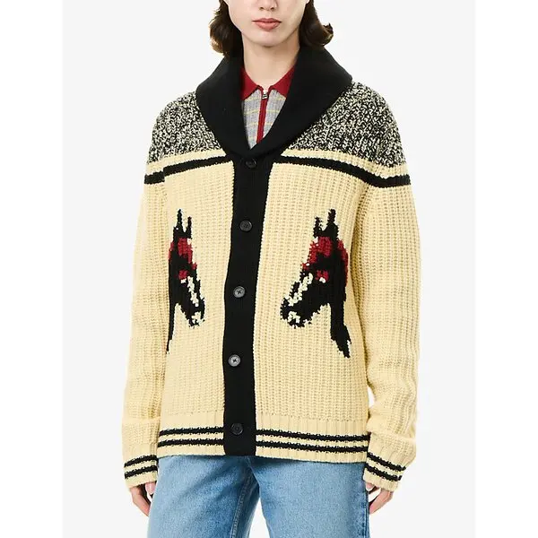 Guest In Residence Rodeo Wool And Cashmere-blend Cardigan