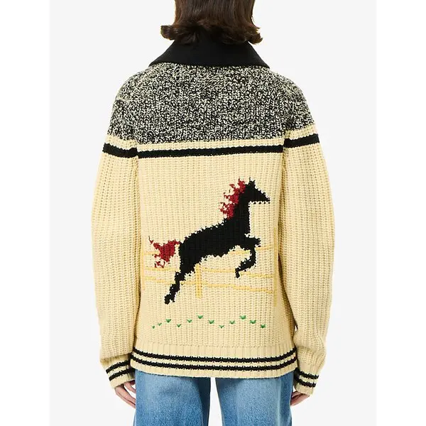 Guest In Residence Rodeo Wool And Cashmere-blend Cardigan