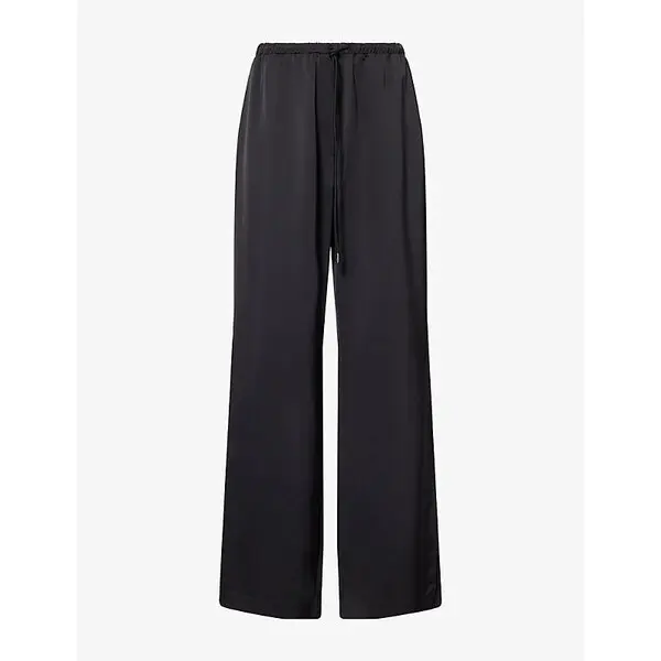 Camilla And Marc Ground Relaxed Satin Trousers - Black