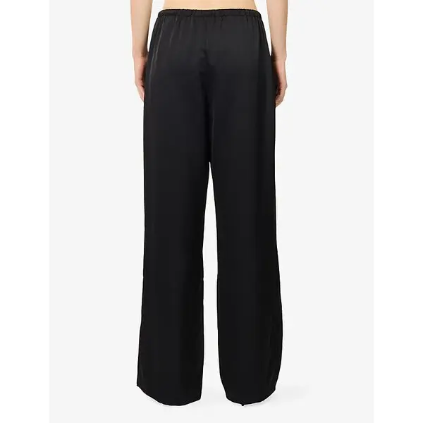 Camilla And Marc Ground Relaxed Satin Trousers - Black