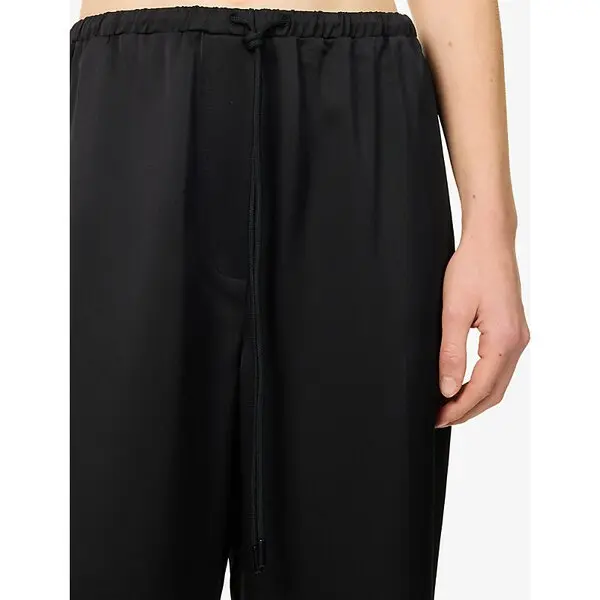 Camilla And Marc Ground Relaxed Satin Trousers - Black
