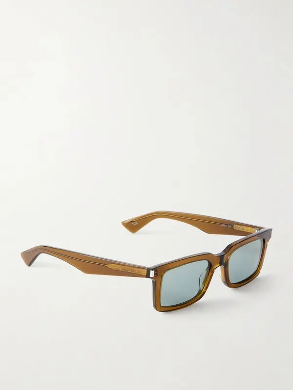 Saint Laurent Sl 860 Square-frame Recycled Acetate Sunglasses - Brown