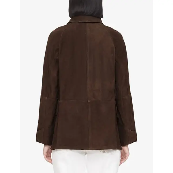 ALLSAINTS Roiya Patch-pocket Suede Jacket