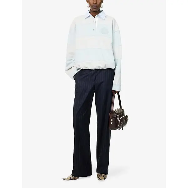 Acne Studios Pyxano Pinstripe Wool Trousers