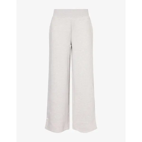 Lounge Straight-leg Cotton-blend Jogging Bottoms - Grey Marl