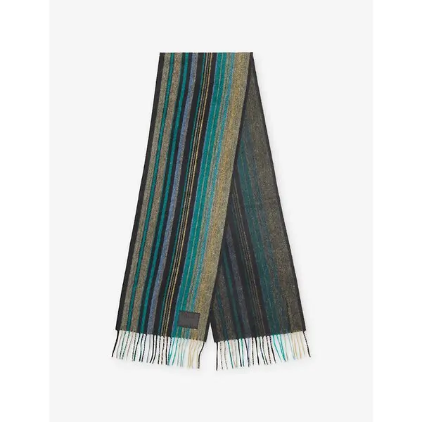 Paul Smith Trent Stripe Wool Scarf