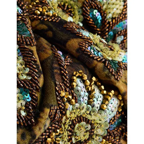 Dries Van Noten Floral-embroidered Small Woven Top-handle Bag