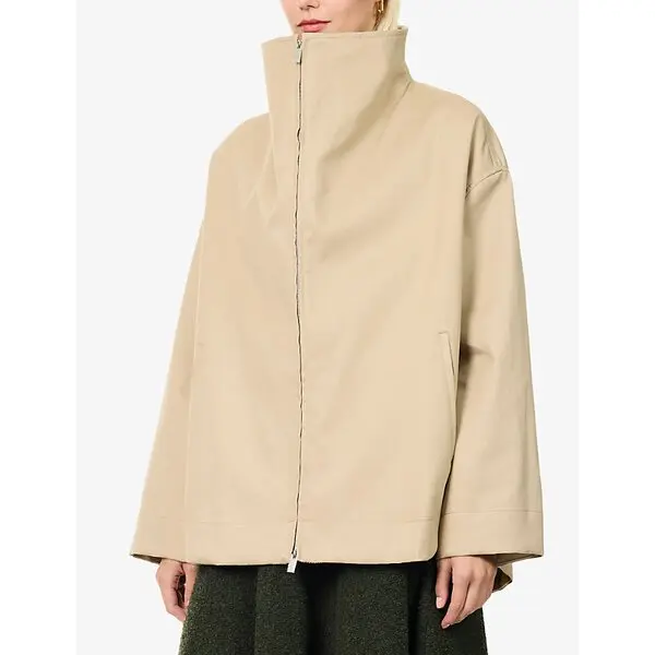 TOTEME Zipped Country Cotton Jacket - Fawn