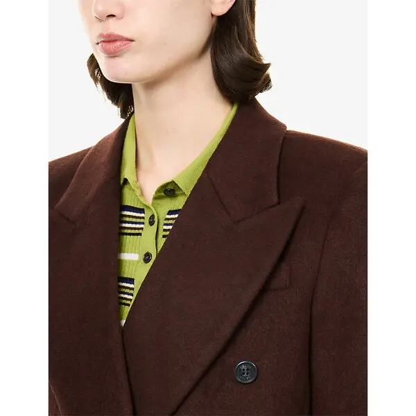 Paige Uma Double-breasted Wool-blend Coat