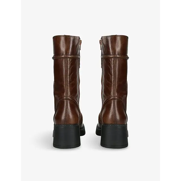 MIISTA Malene Leather Heeled Ankle Boots