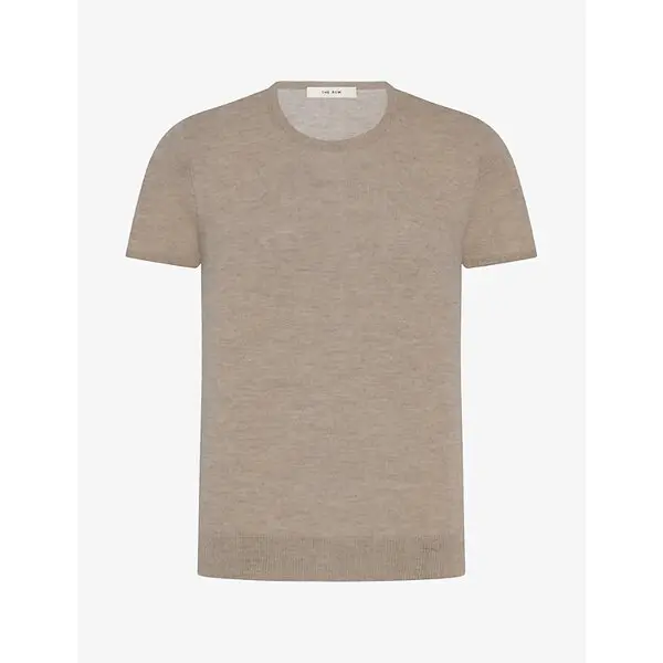 THE ROW Nova Short-sleeve Cashmere Top - Dune