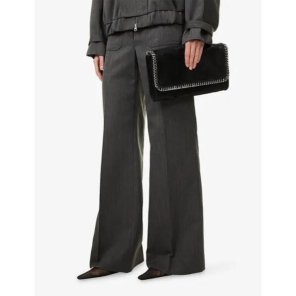 Stella McCartney Falabella Flap Woven Shoulder Bag